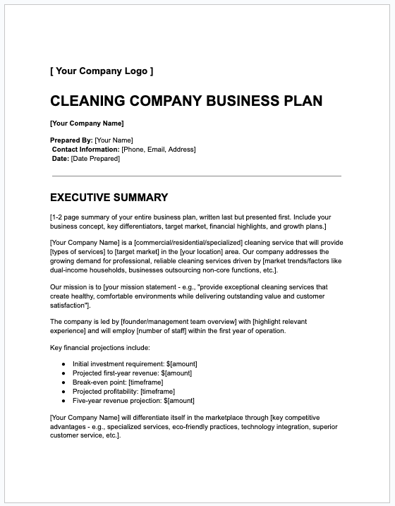 20 Professional Cleaning Business Templates Every Pro Needs to Run ...