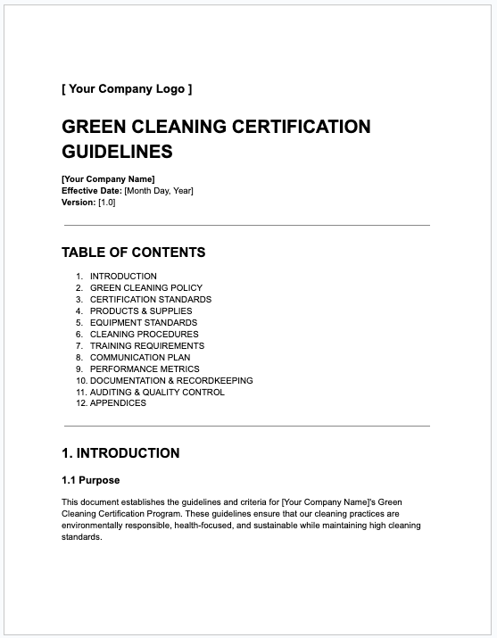20 Professional Cleaning Business Templates Every Pro Needs to Run ...
